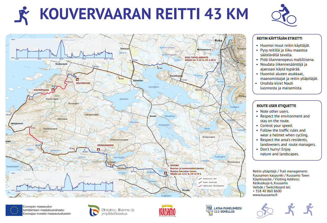 Kouvervaaran reitti - Kuusamo